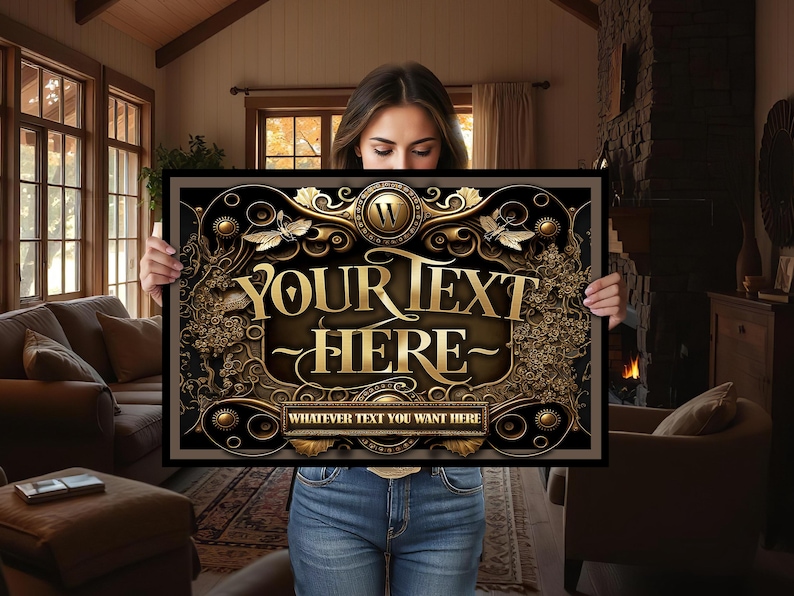 Personalized Steampunk Family Name Sign: Metal or Canvas Wall Art - Etsy