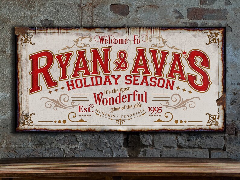 Rustic Christmas Sign Christmas Decor Sign Holiday Season - Etsy