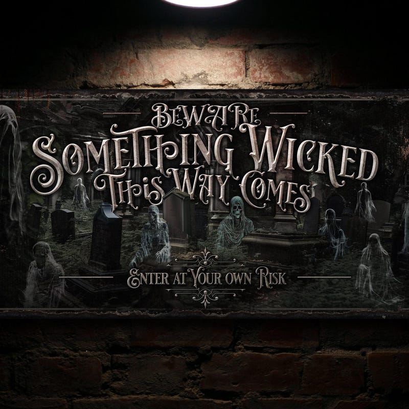 Halloween Vacancy Signs - Etsy