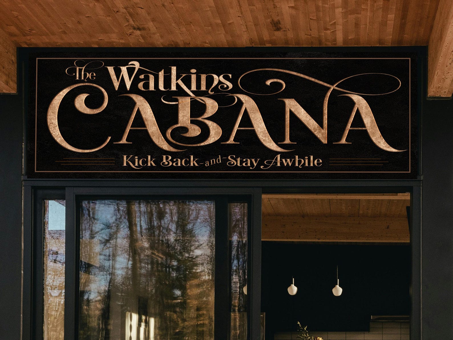 Personalized Cabana Sign: Custom Family Name, Patio Decor - Etsy