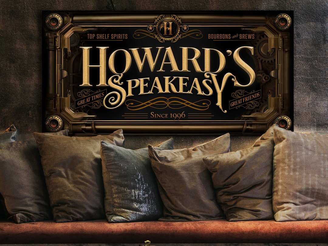 Personalized Steampunk Sign - Metal or Canvas! | Custom Steampunk ...