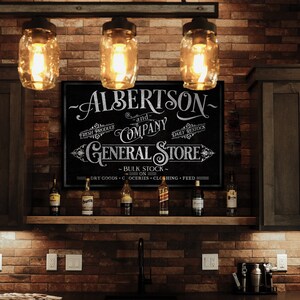 Personalized General Store Sign | Family Name Company Sign | General ...