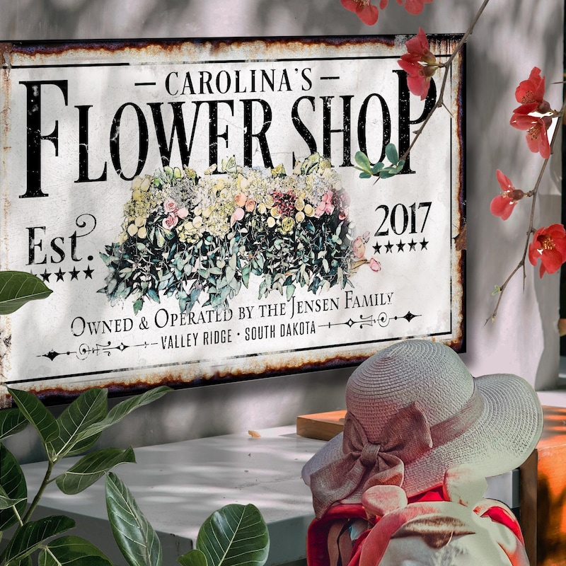 Flower Shop Sign - Etsy
