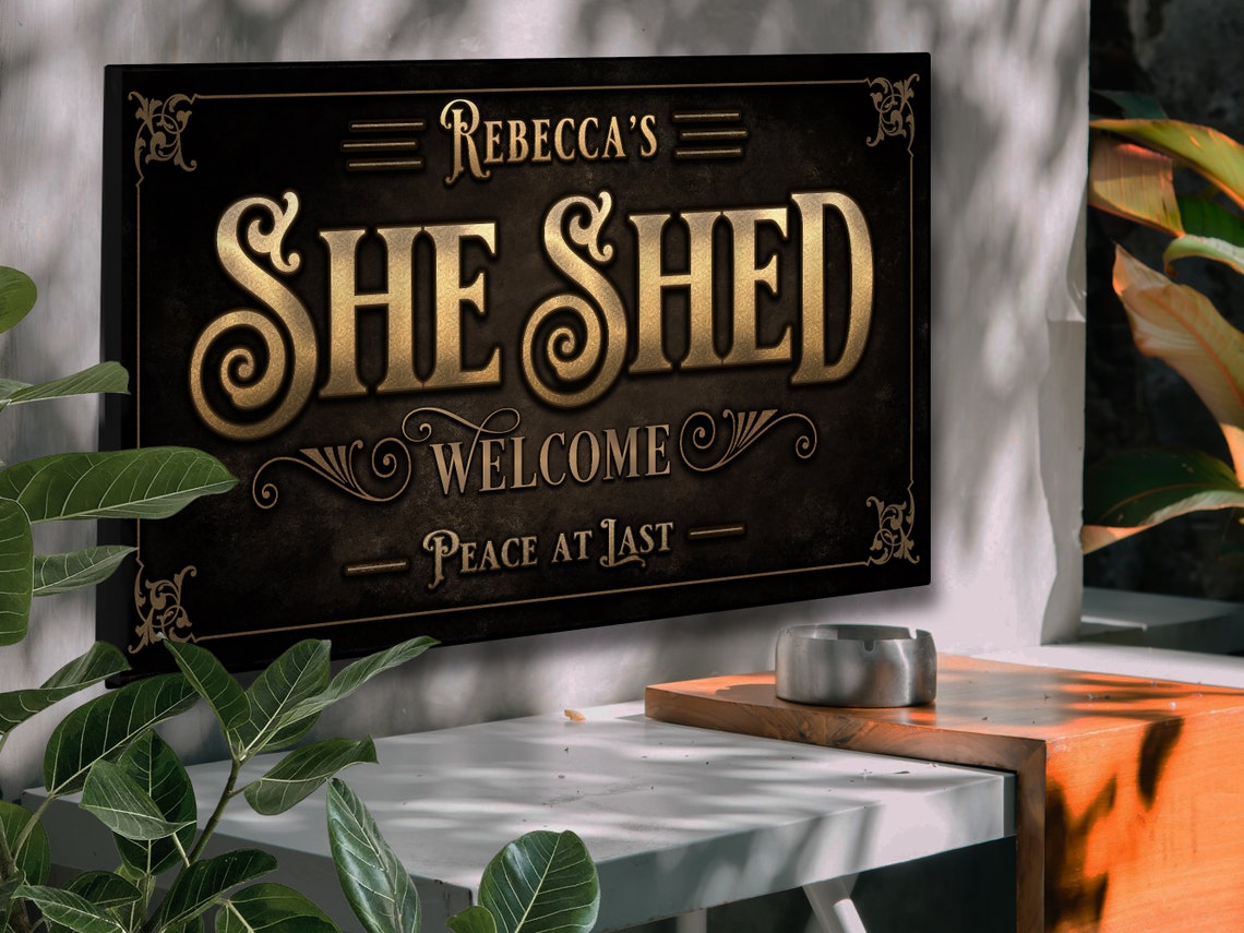 She Shed Sign She Shed Decor Farmhouse She Shed Gift for - Etsy