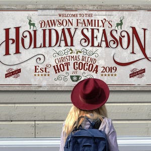 Rustic Christmas Sign | Bright Christmas Sign | Holiday Season Sign ...