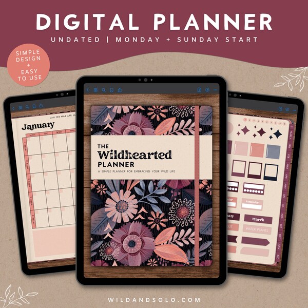 Undated Digital Planner - Etsy