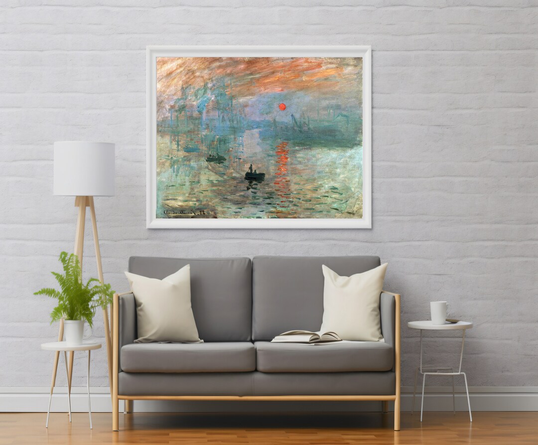 Extra Large Wall Art. CLAUDE MONET. 24 X 20 or 30 X 24 or 40 X 30 ...