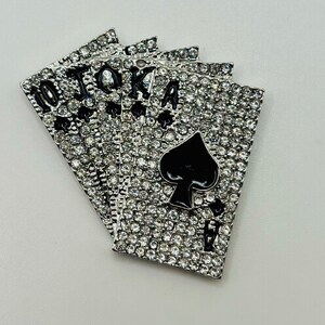 Unique Crystal Playing Cards Needle Minder/magnet - Etsy