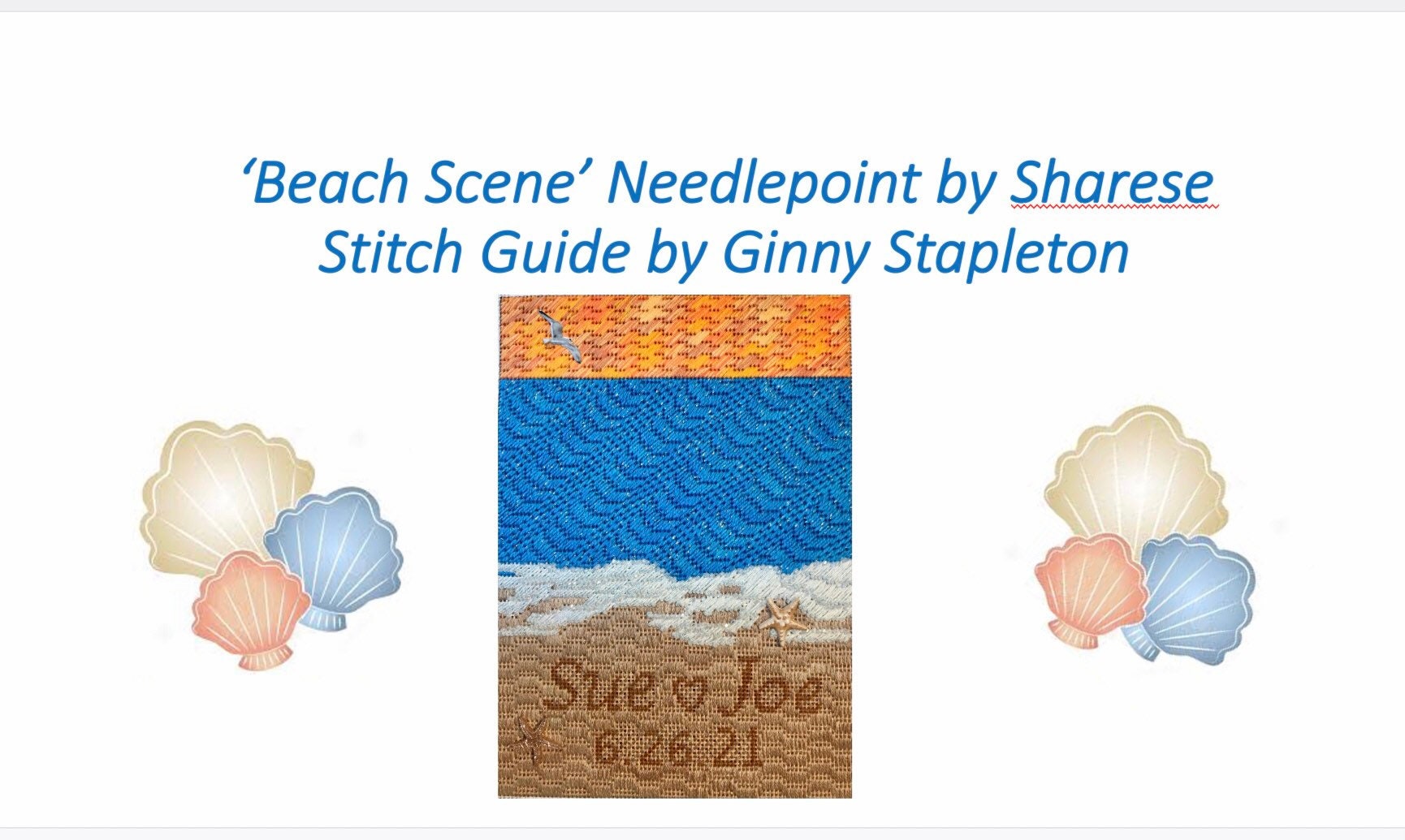 Beach Scene - Needlepoint by Sharese - Etsy