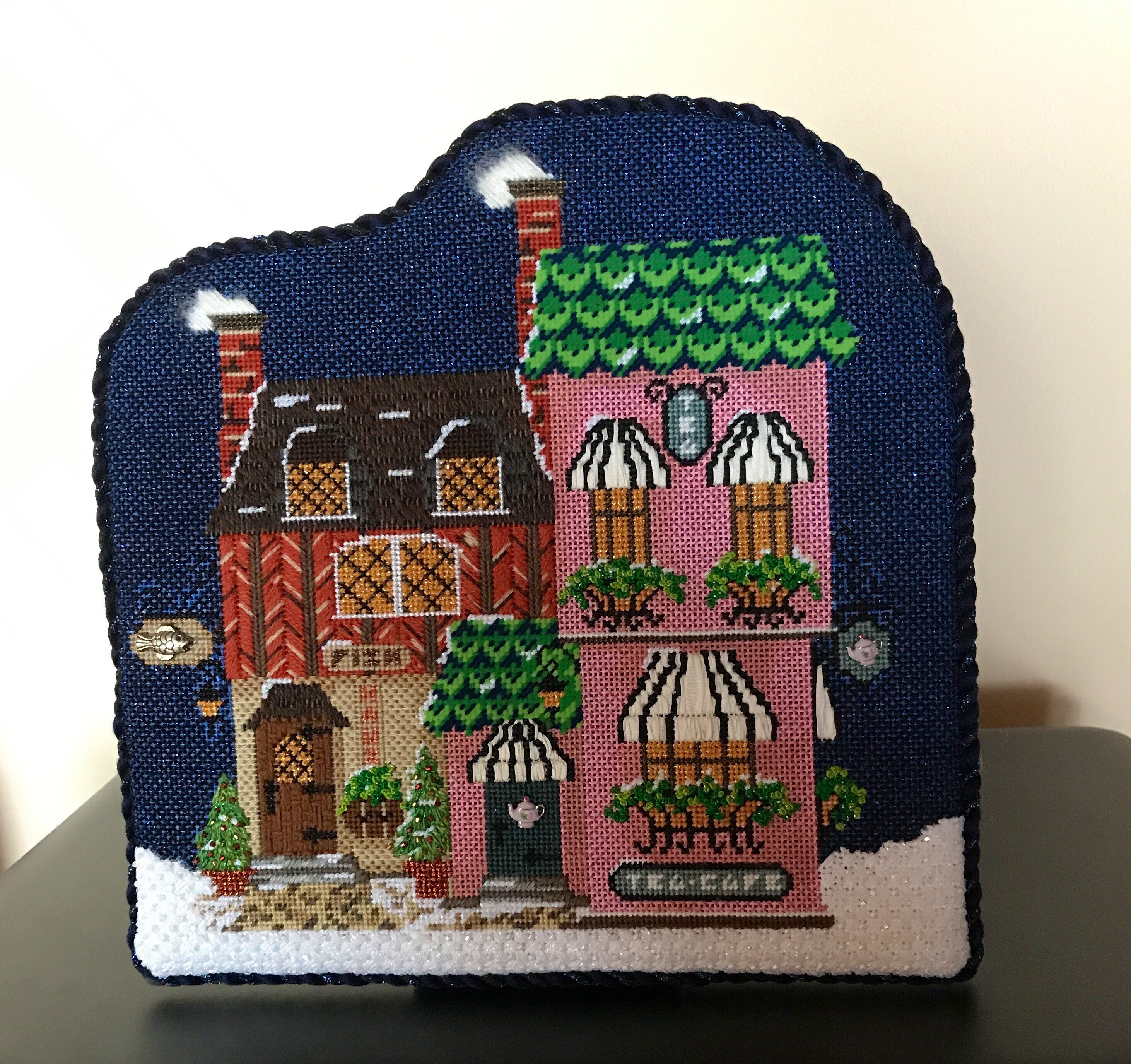 The Tea and Fish House Canvas by Kelly Clark Village Series - Etsy