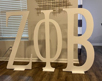 Unfinished Wooden Greek Letters for Sororities or Fraternities - Etsy
