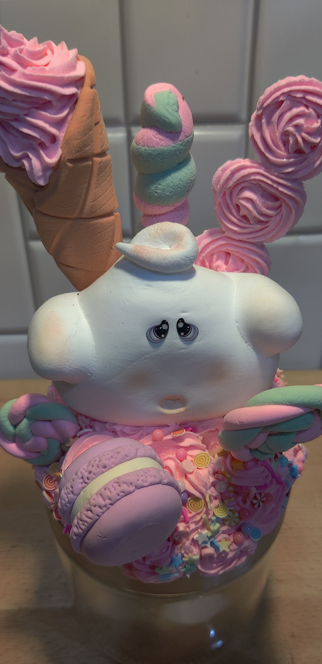 Spooky Sweet Candy Land Style Ghostie Pastel Cookie/candy Jar. - Etsy