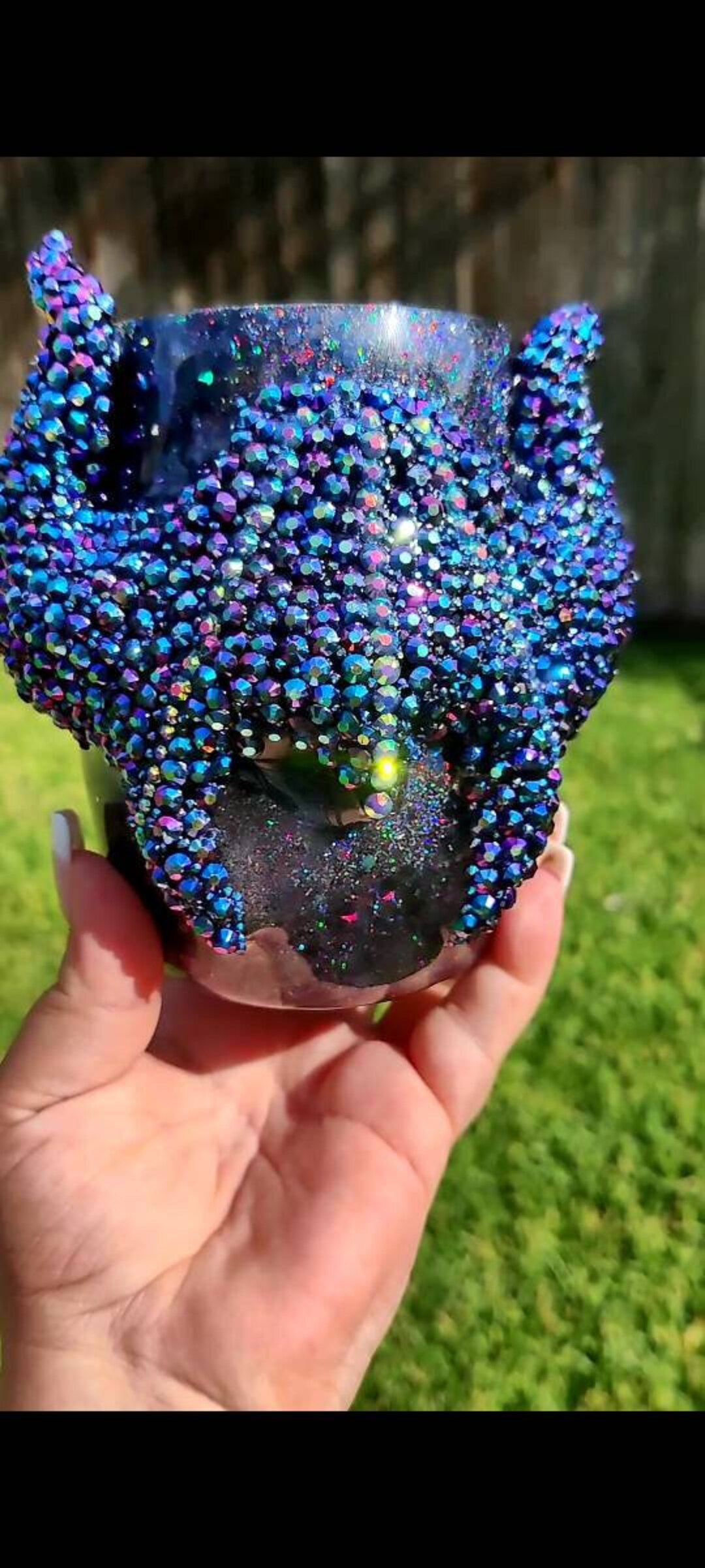 Ready to Ship. Evil Villain Rhinestone 3D 16 Oz Wine Tumbler. - Etsy