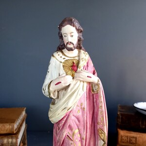 Jesus. French Jesus Statue. Christian Vintage. Jesus Christ. - Etsy