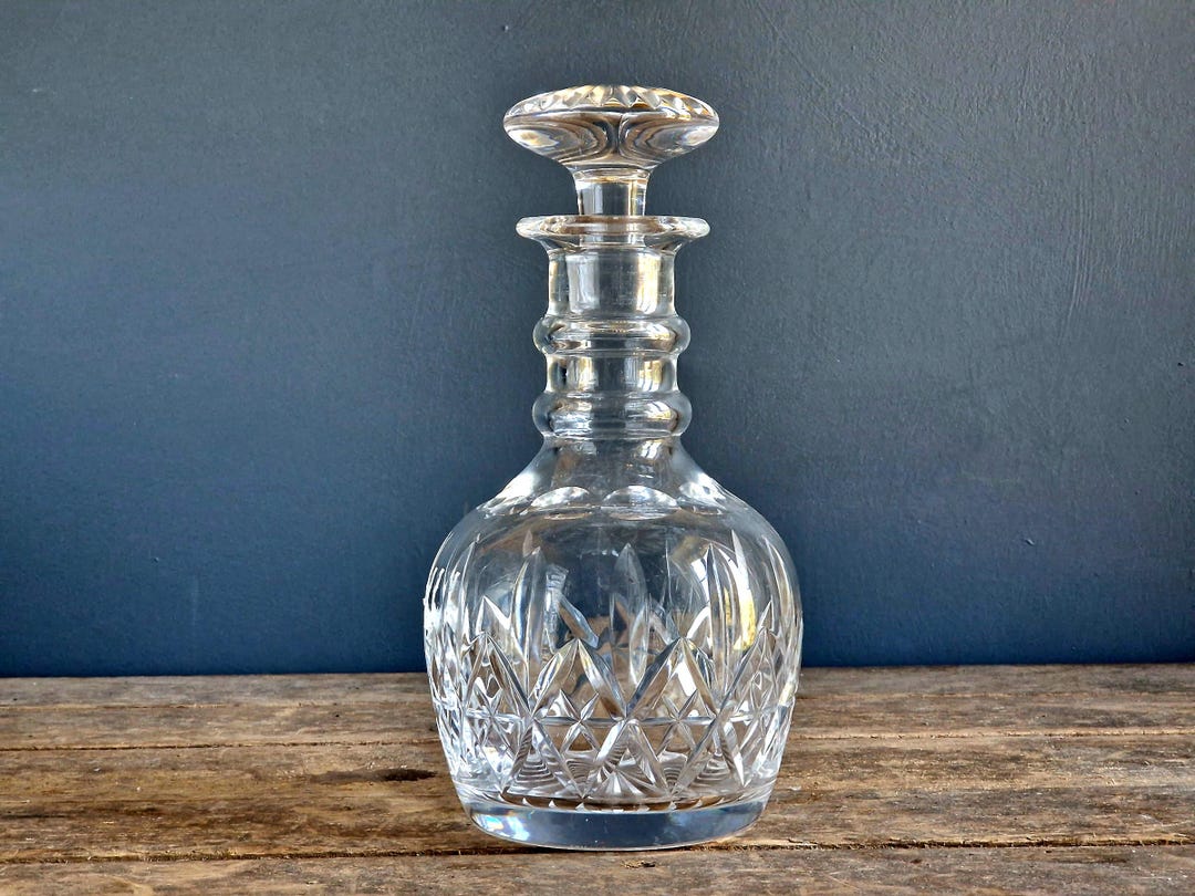 Stuart Crystal Decanter Glass Crystal Decanter Stuart Crystal Vintage ...