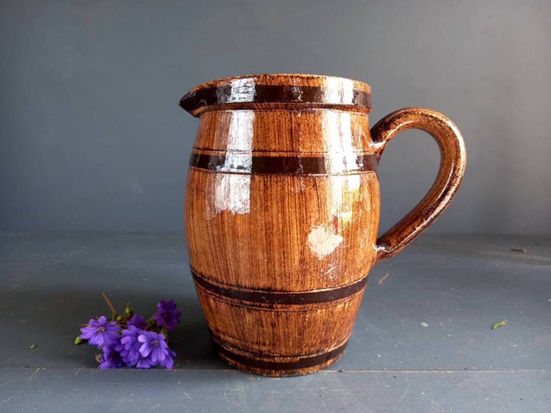 French Country Jug. Farmhouse Pitcher. Farmhouse Decor. Rustic Decor ...