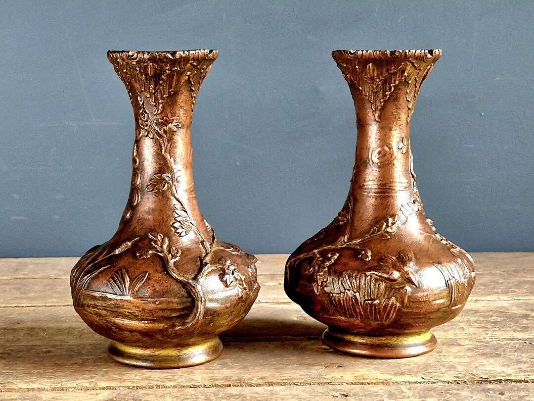 French Antique Ornate Vases Shabby Chic Decorative Vases French ...