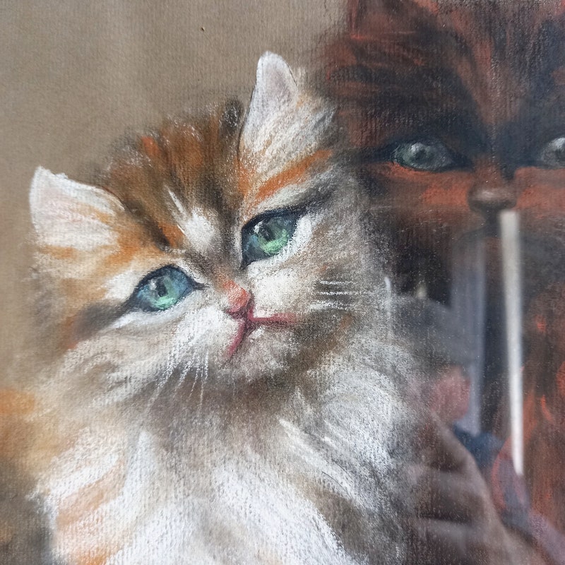 Original Cat Art - Etsy