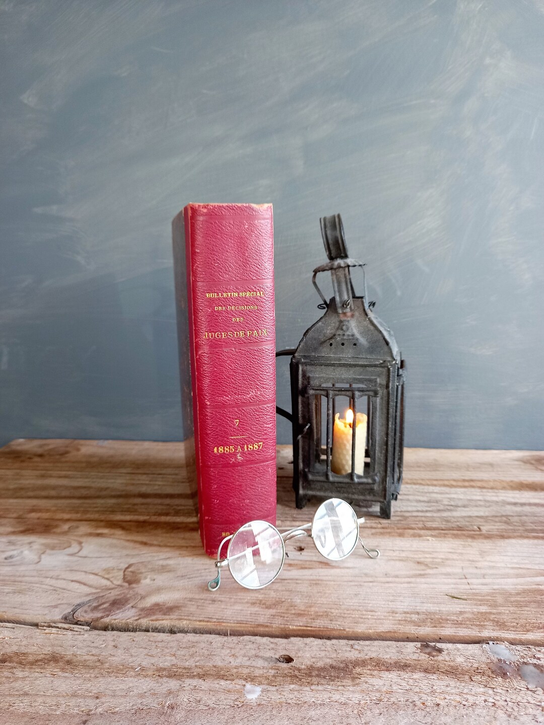 Antiek Frans boek. Kasteelbibliotheek. Verzamelboeken. Franse boeken ...