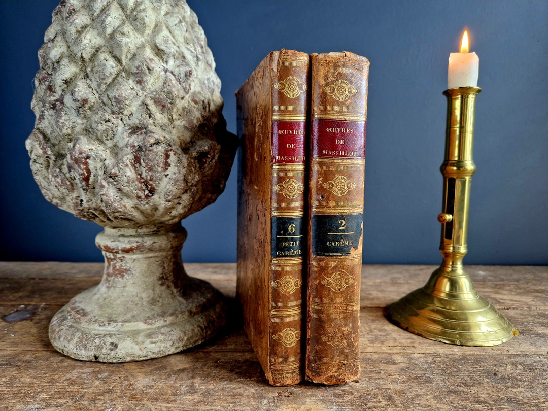 Antique Books French Antique Books Book Lover Gift Book Decor French ...