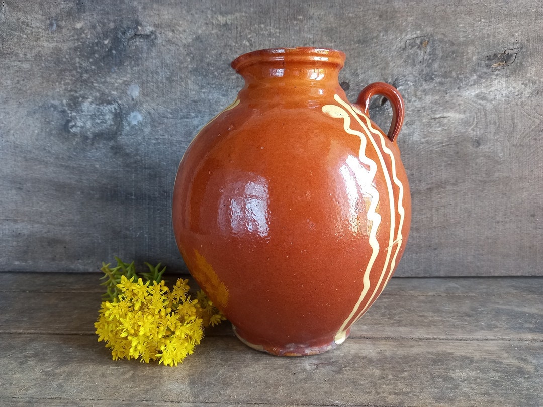 French Country Jug. Farmhouse Pitcher. Farmhouse Decor. Rustic Decor ...