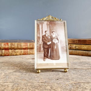 French Antique Glass Photo Frame. French Antique Picture Frame. Shabby ...