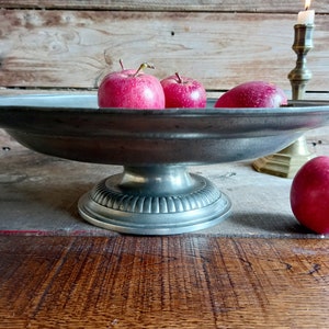 French Pewter Table Centrepiece. Vintage French Pewter Bowl on | Etsy