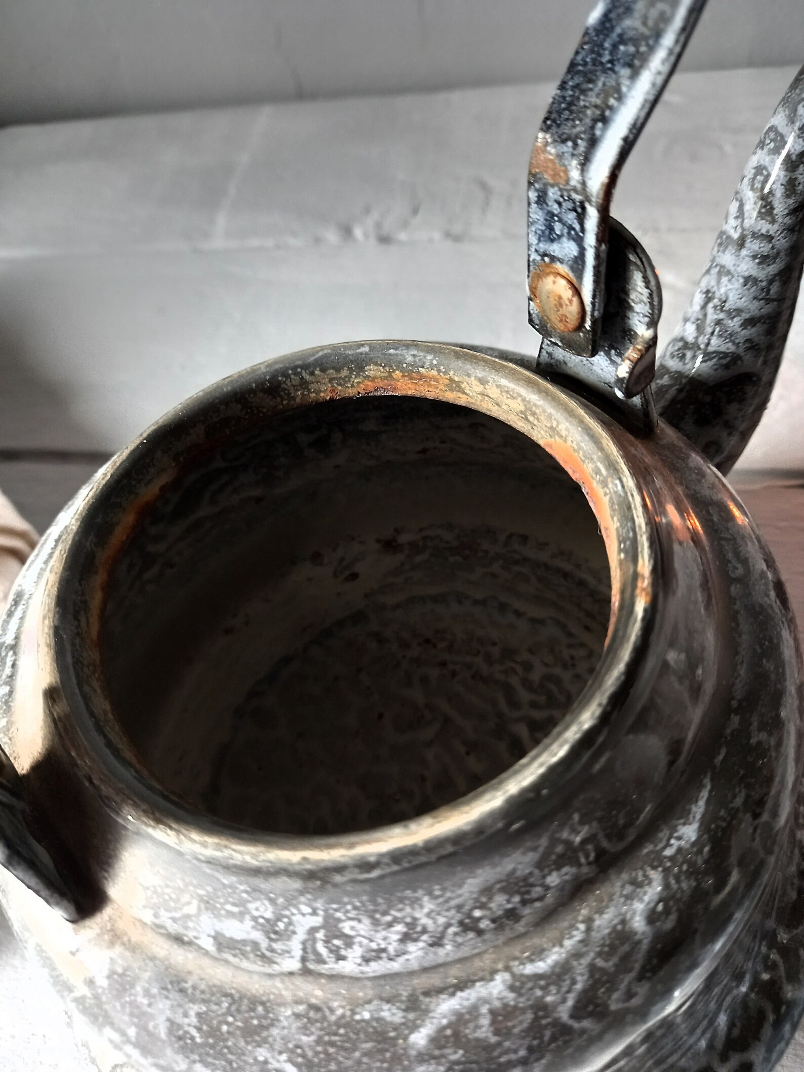 French Enamel Kettle. French Enamelware. French Farmhouse. | Etsy