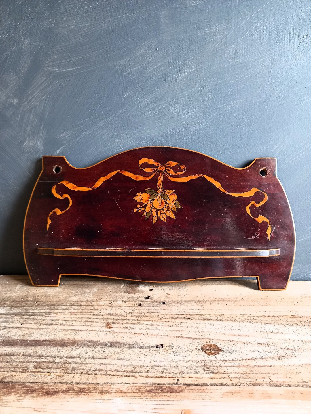 Art Nouveau Wooden Pipe Rack. French Art Nouveau. Hand Made Pipe Rack ...