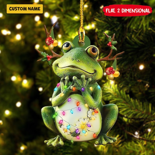 Christmas Frog - Etsy