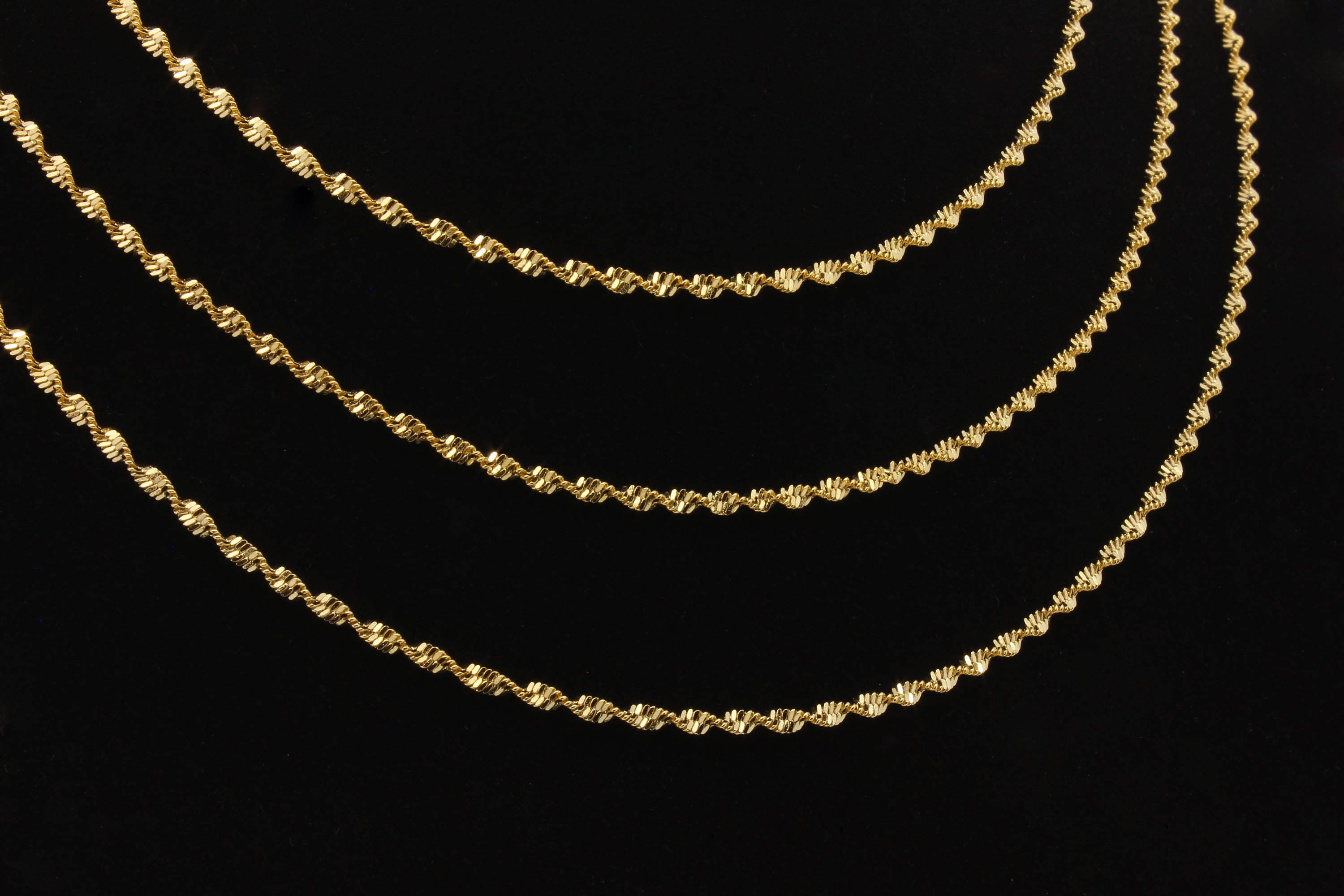 3 Feet Gold Rope Chain Double Rope Chain Real 16K Gold | Etsy