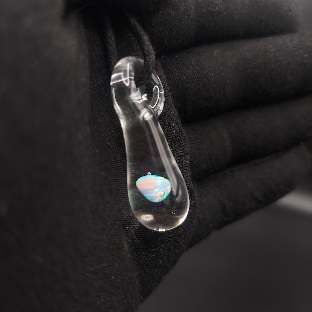 Opal Raindrop Pendant - Etsy