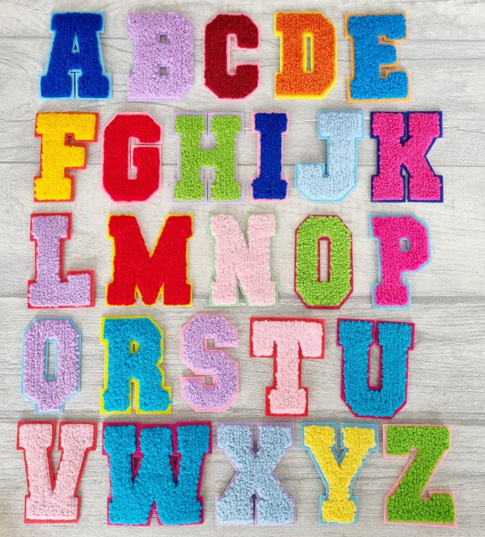 Letter Patches Alphabet Iron/sew on Patch Embroidered - Etsy UK