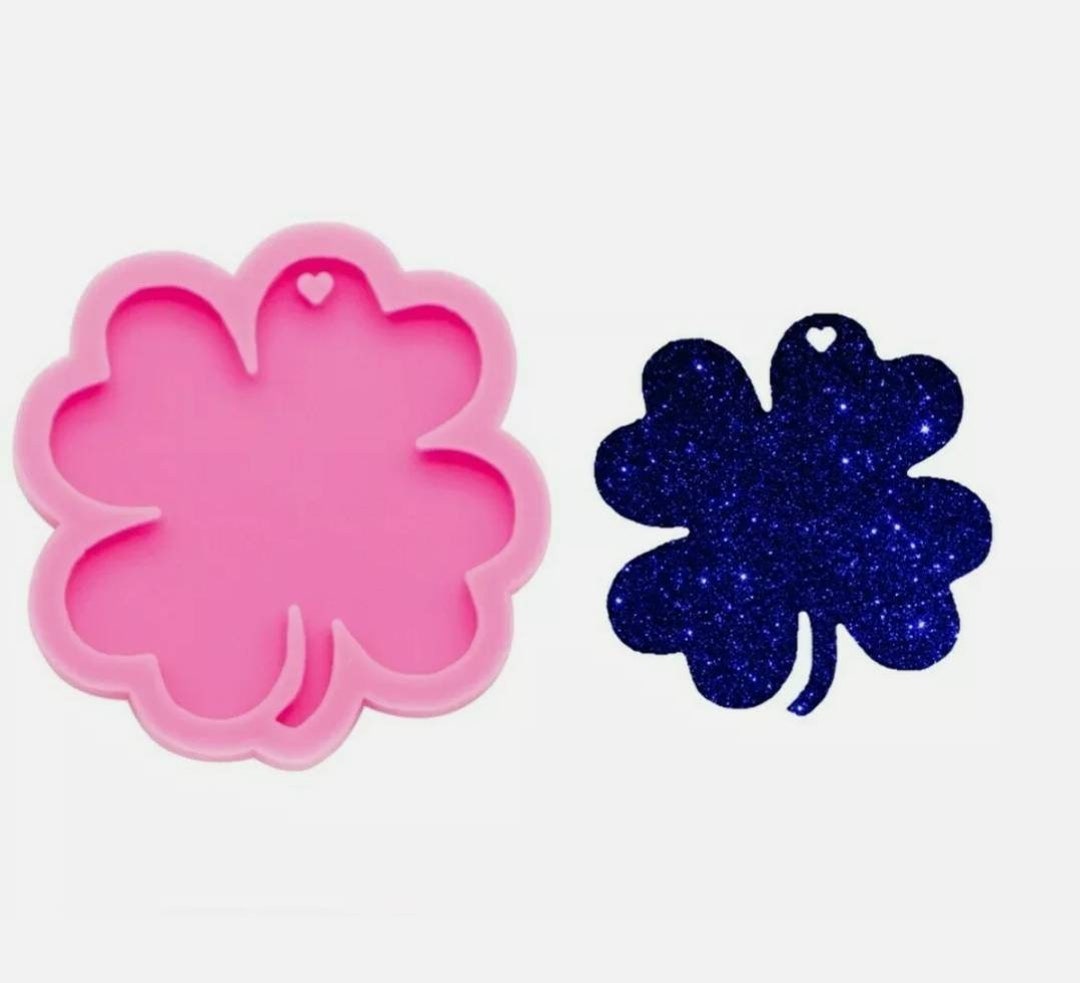 Four Leaf Clover Silicone Mould, Cake Decoration, Large Shamrock Resin ...