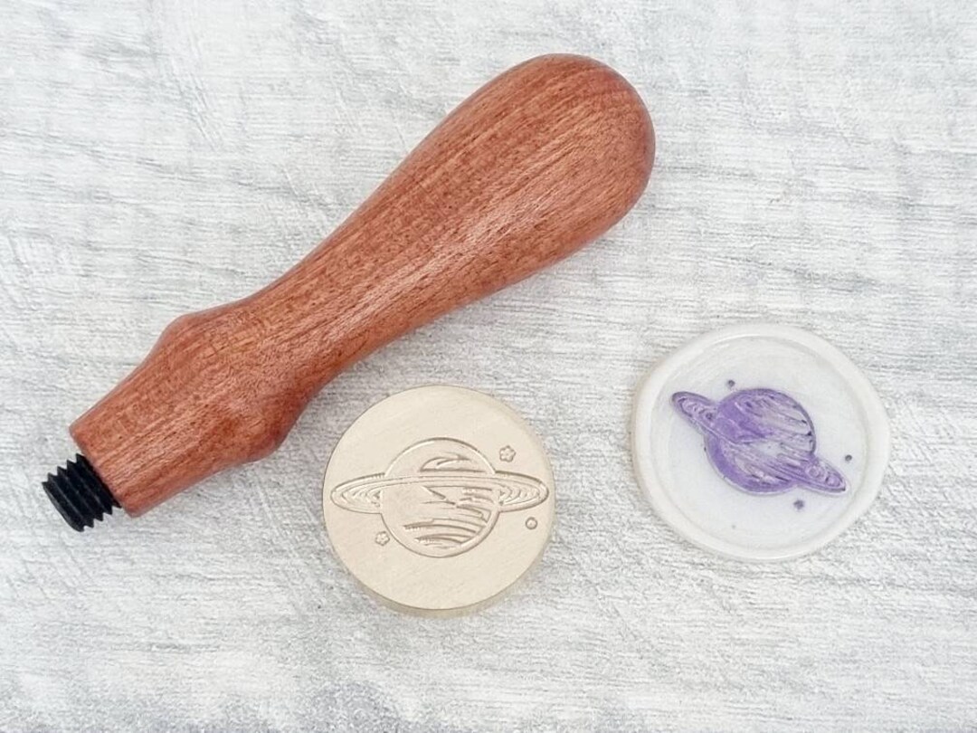 Planet Wax Seal Stamp, Space Themed Wax Beads Sealing Stamper, Saturn ...