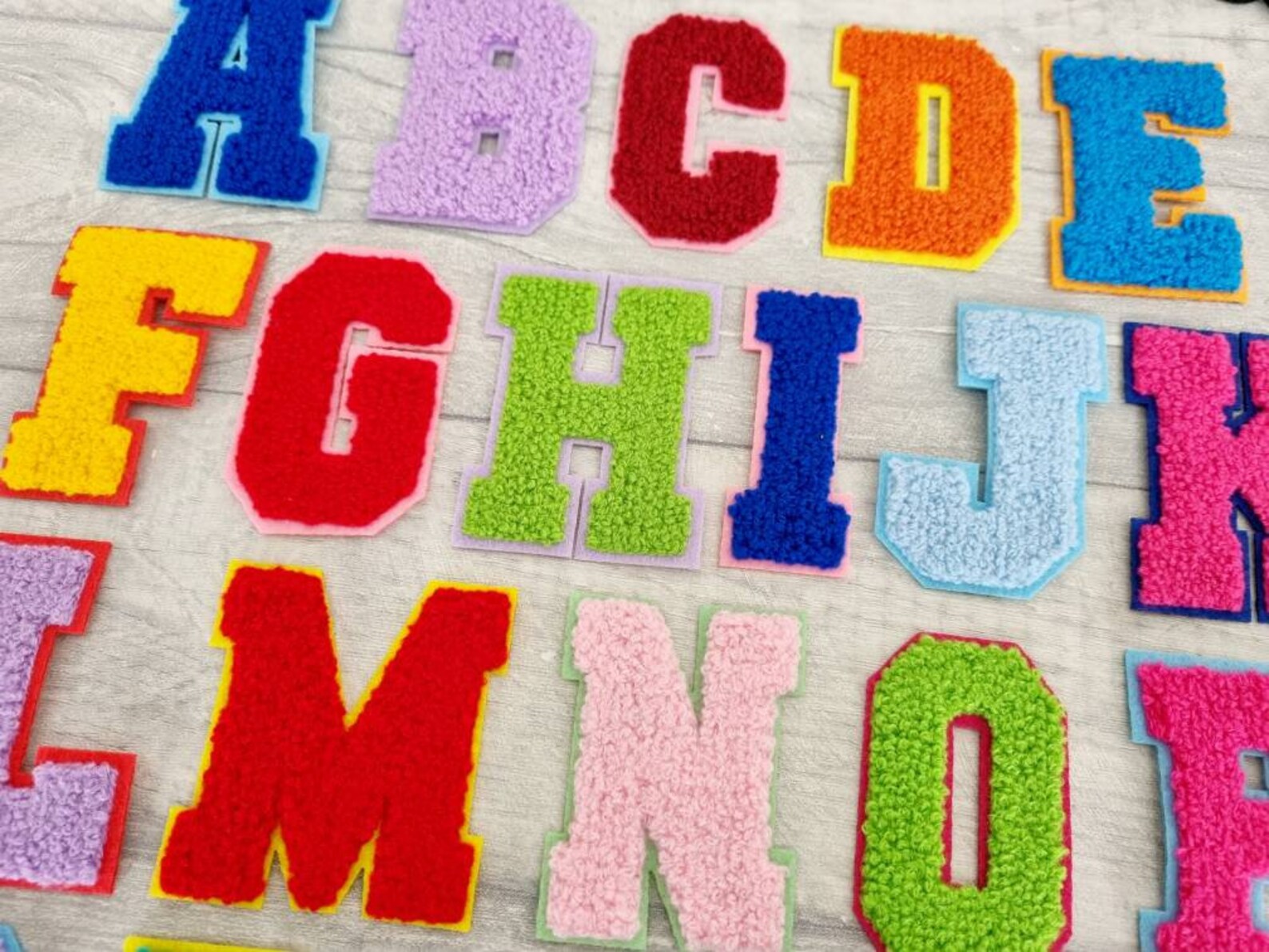 Letter Patches Alphabet Iron/sew on Patch Embroidered - Etsy UK