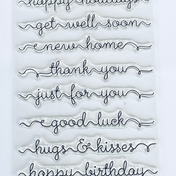 Message Rubber Stamp - Etsy