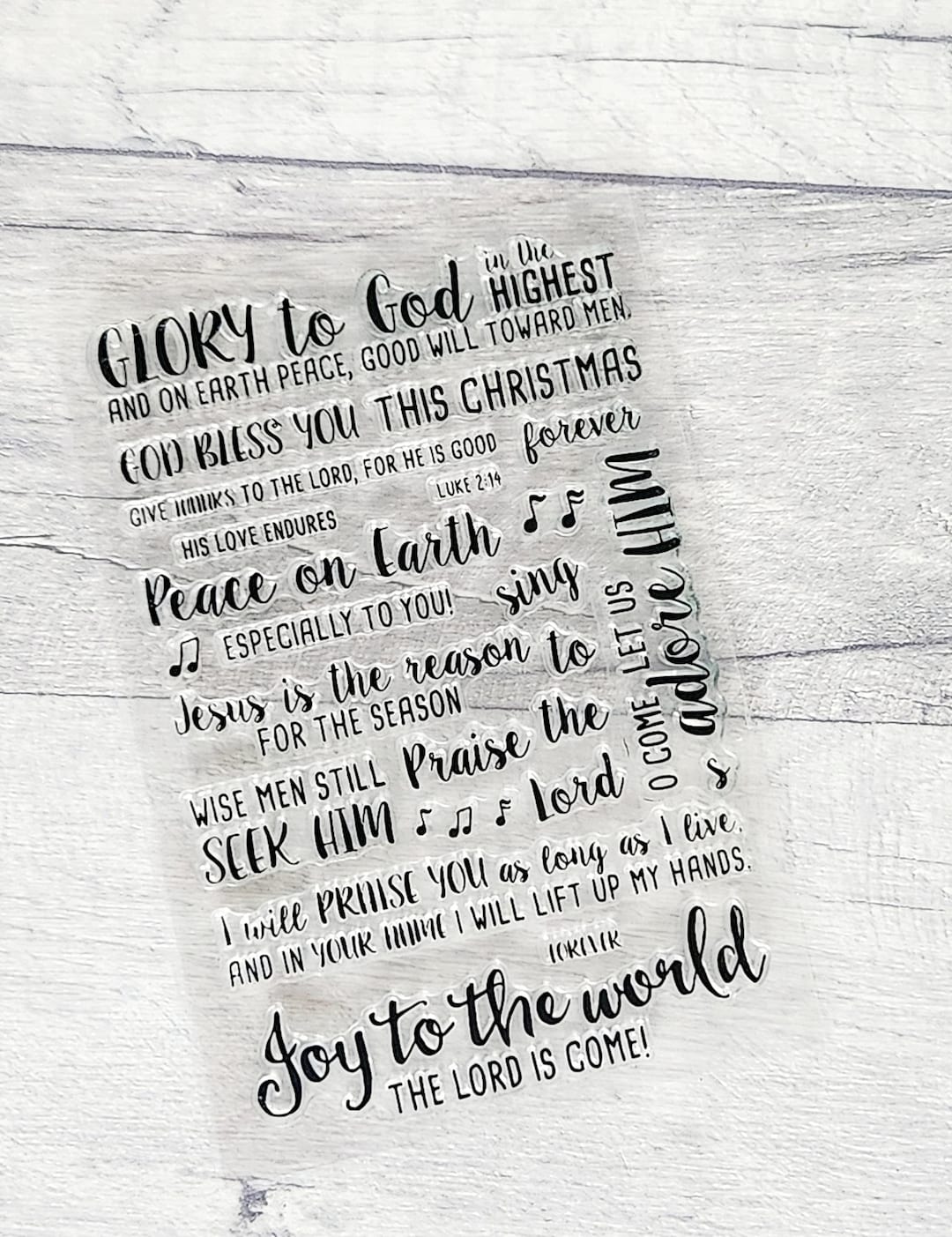 Christmas Religious Messages Clear Stamps, Christian Sentiments, Xmas ...