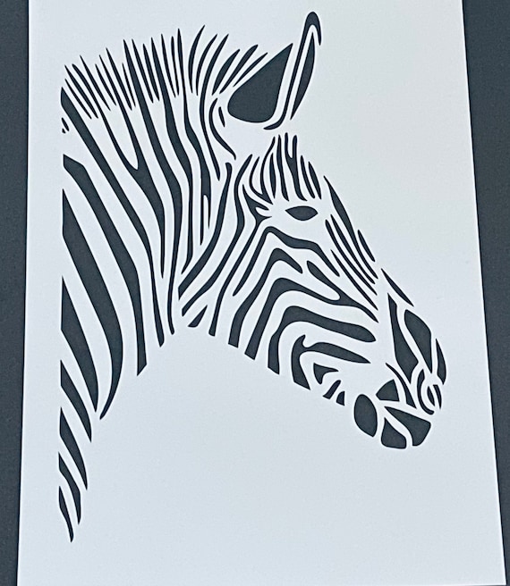 Zebra Stencil Printable Set Of A4 Covers With Zebra Pattern. Template