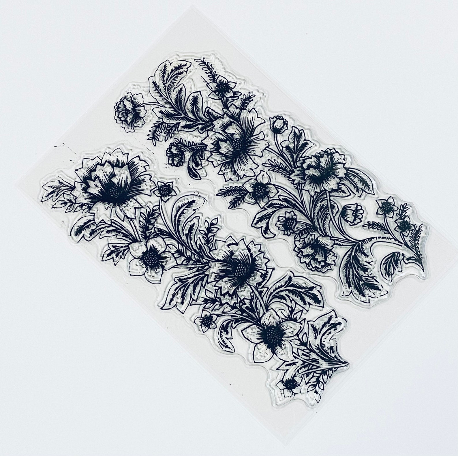 Flower Edging/border Clear Stamps-background/layering/card - Etsy UK