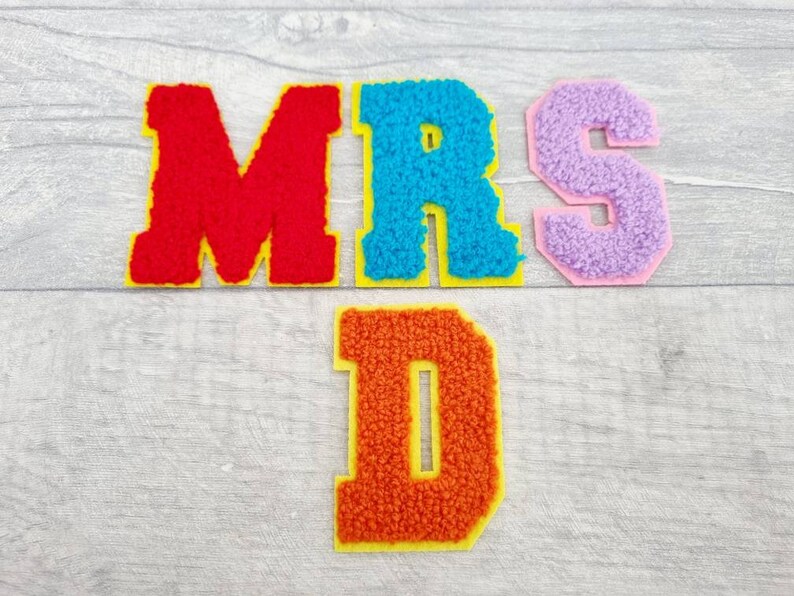Letter Patches Alphabet Iron/sew on Patch Embroidered - Etsy UK