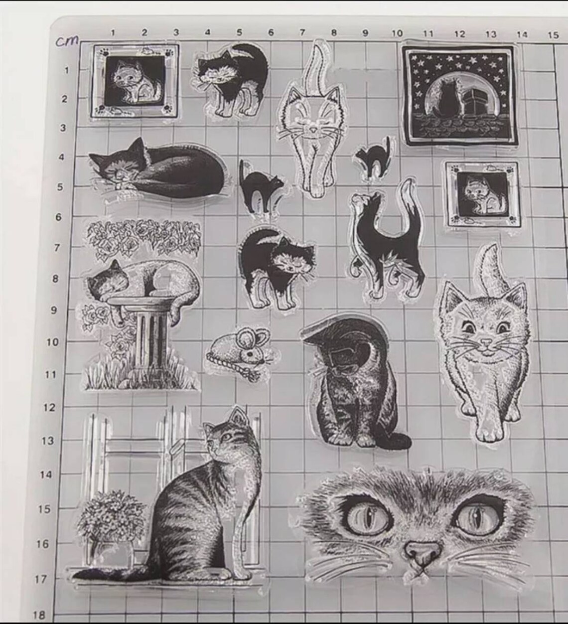 Cats Kittens Clear Stamps Cat Stamp DIY Card Making Stamping - Etsy UK