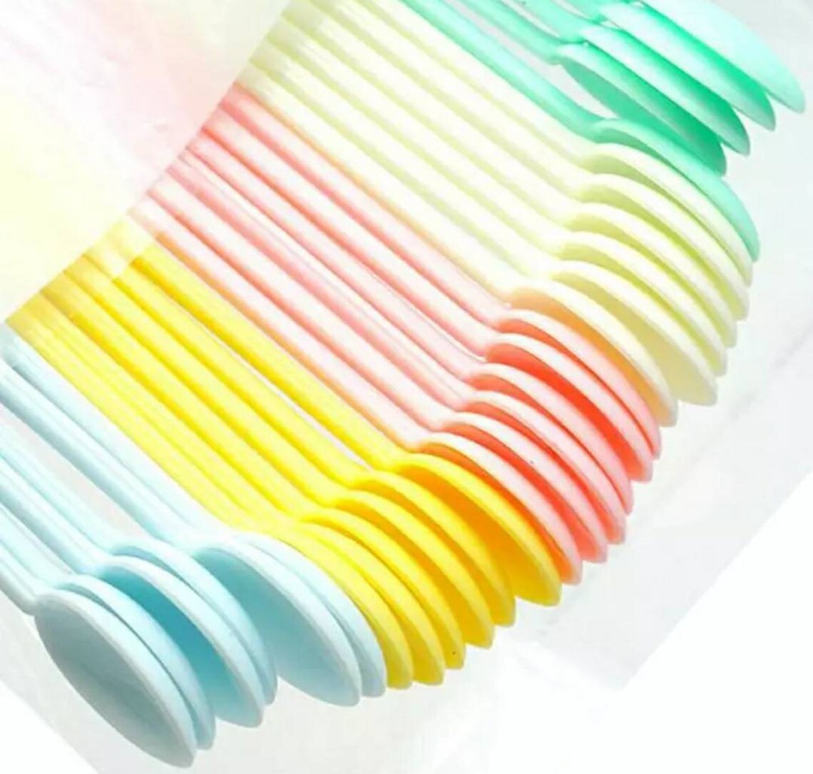 30 Small Long Handle Plastic Resin Stirring Spoons/stirrer - Etsy UK