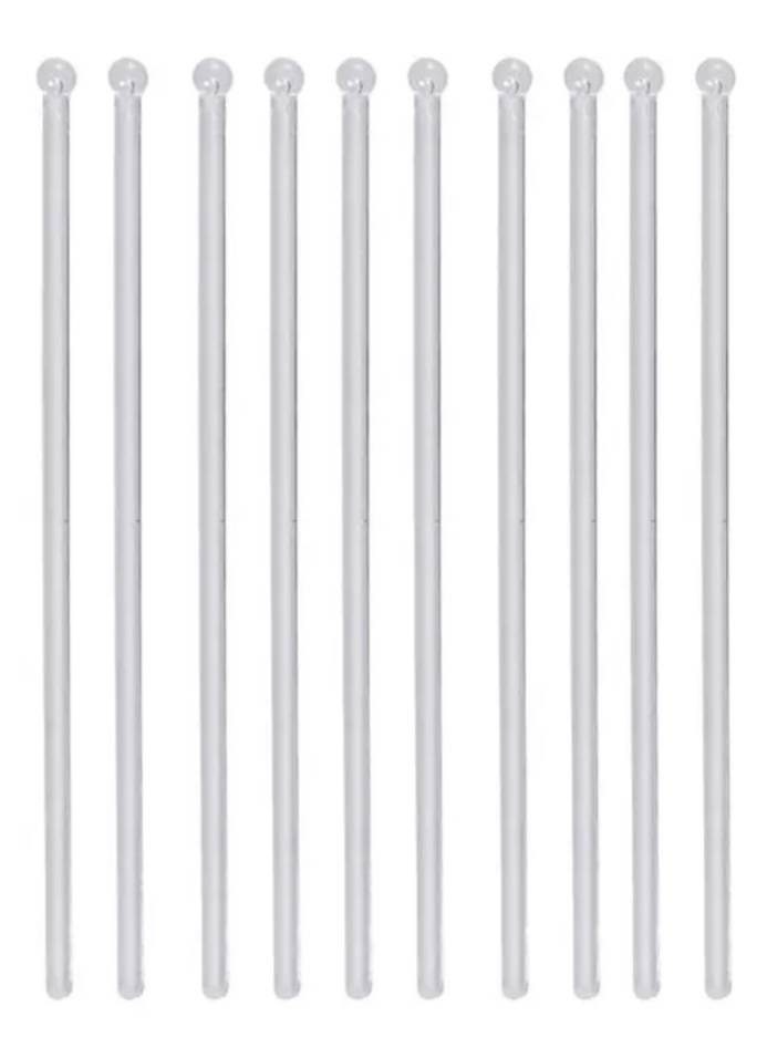 30 Resin Stirrers Cake Topper Flat Sticks Clear Transparent | Etsy