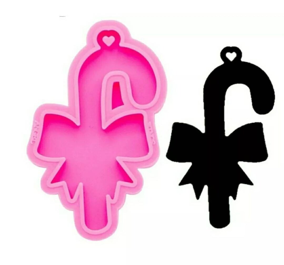 Candy Cane Silicone Mould, Christmas Resin Mold-xmas Pendant/keychain ...