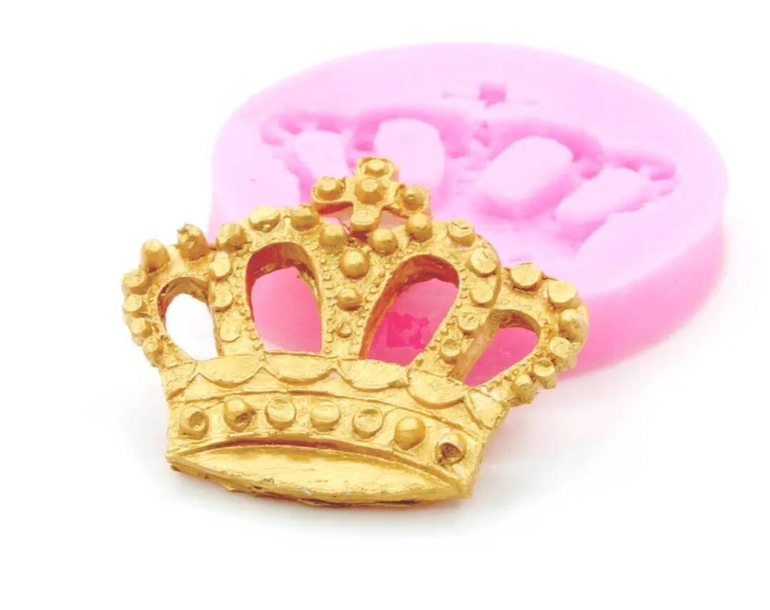 Crown Silicone Mould, Icing Mold, Cake Decoration, Coronation Cupcake ...
