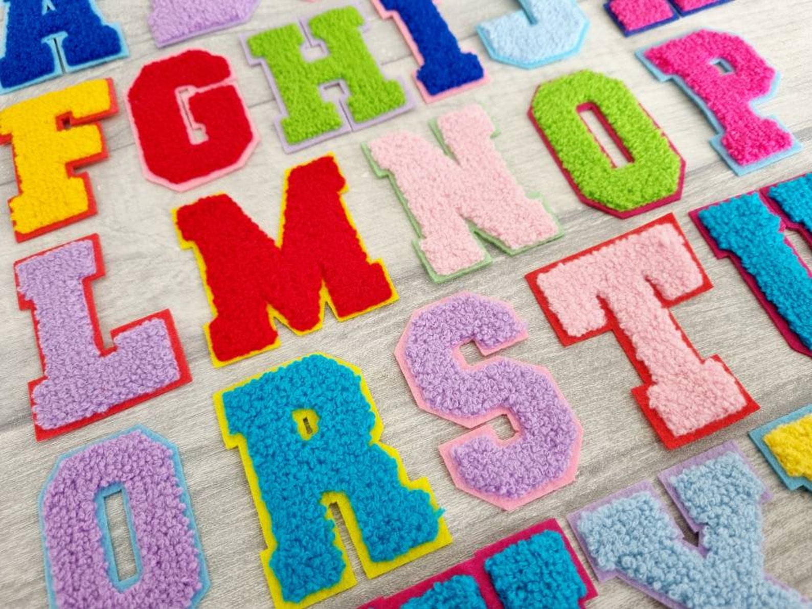 Letter Patches Alphabet Iron/sew on Patch Embroidered - Etsy UK