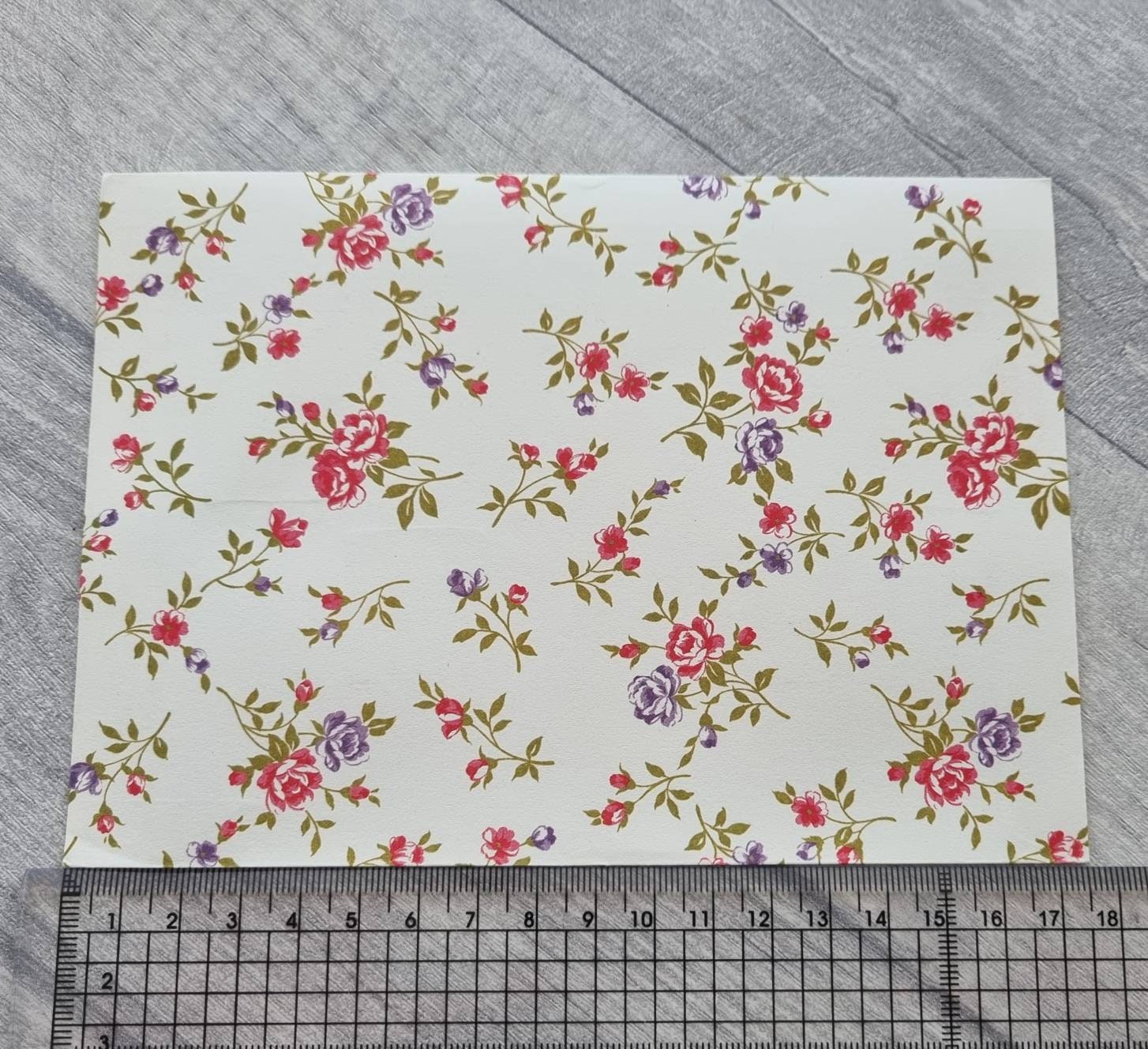 Floral Patterned Envelopes Set of 10 Rose Flower Envelopes | Etsy