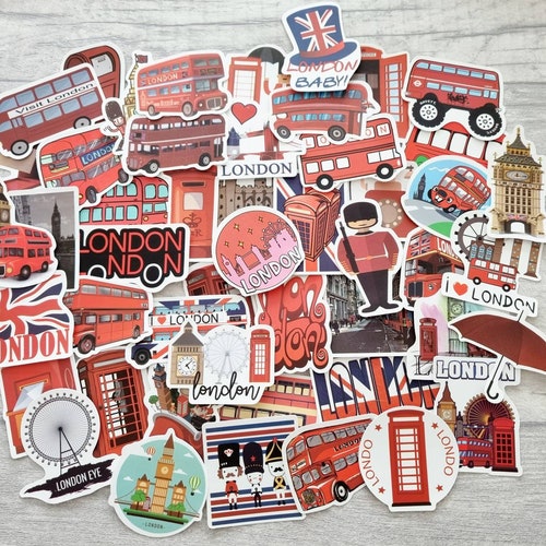 25/50 Vinyl London Stickers Die Cut Decal Set Waterproof - Etsy