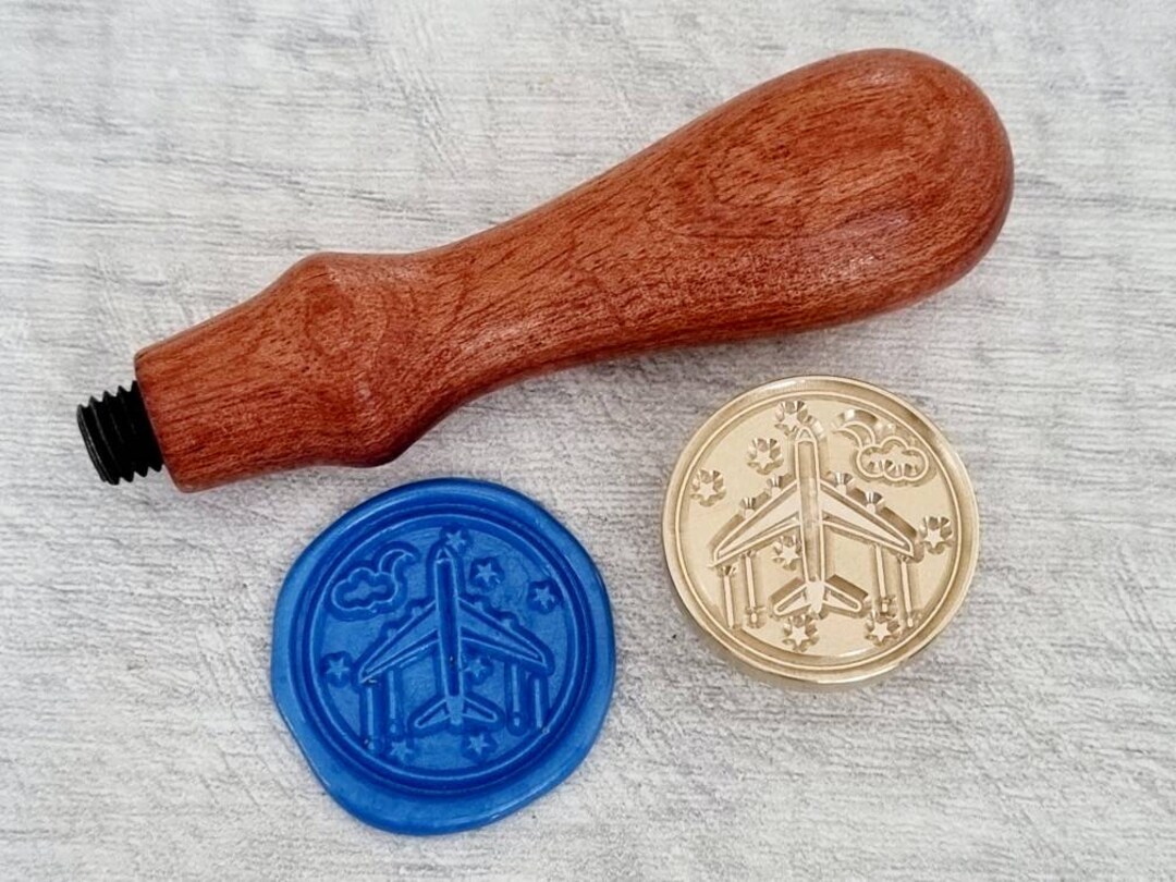 Plane Wax Seal Stamp, Aeroplane Wax Stamper, Sealing Beads, Wedding ...